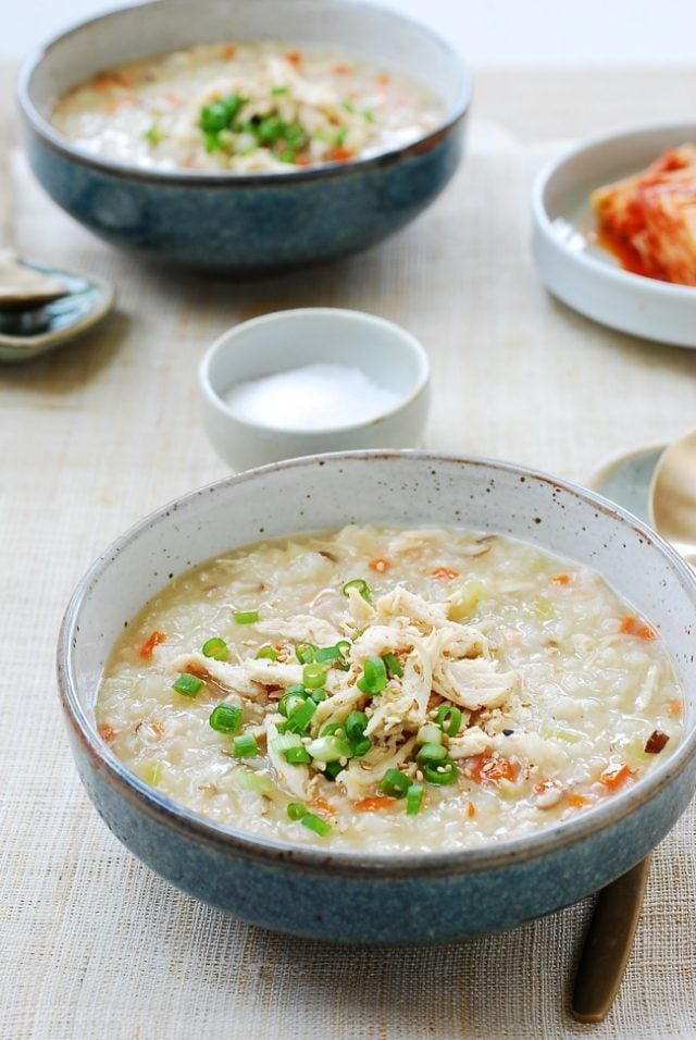 Dakjuk (Chicken Porridge) - Korean Bapsang