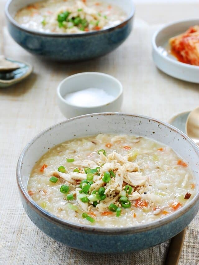 Dakjuk (Korean Chicken Porridge) - Korean Bapsang
