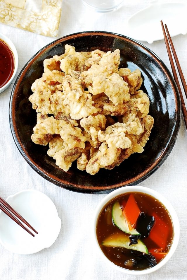 Tangsuyuk (Sweet and Sour Beef or Pork) - Korean Bapsang