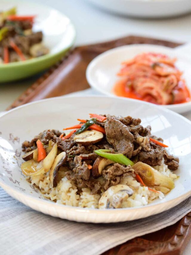 Bulgogi Deopbap (Bulgogi Rice Bowl) - Korean Bapsang