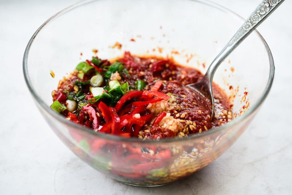 Kkaennip Kimchi (Perilla Kimchi) - Korean Bapsang