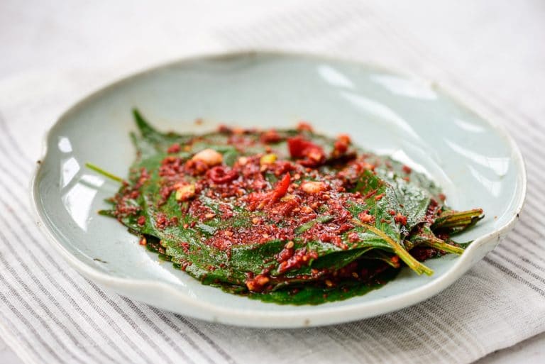Kkaennip Kimchi (Perilla Kimchi) - Korean Bapsang
