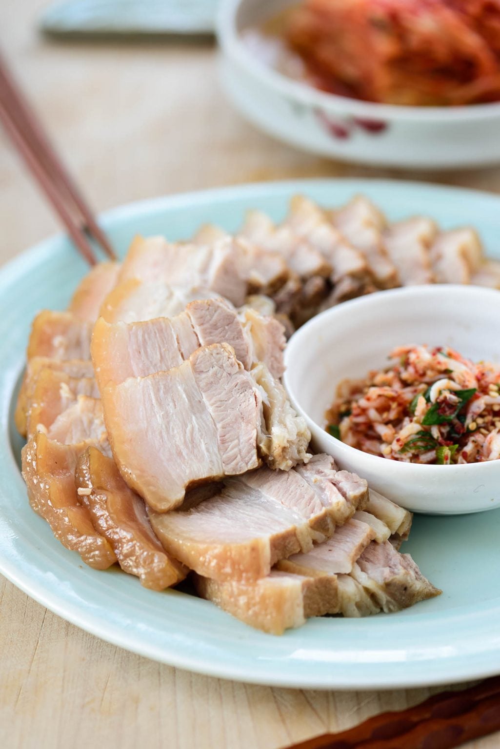 Bossam (Korean Boiled Pork Wrap) Recipe - Korean Bapsang