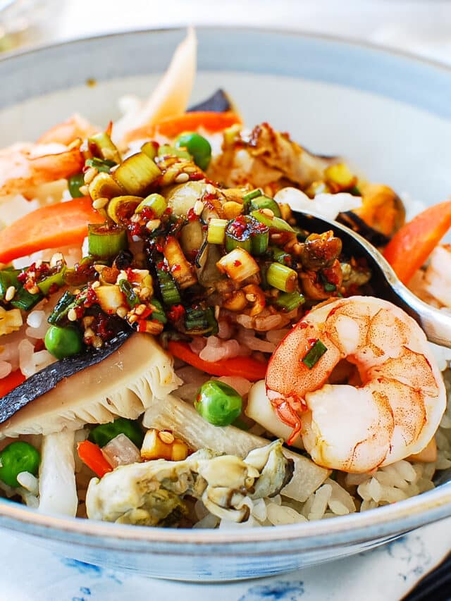 Seafood Rice Bowl - Korean Bapsang