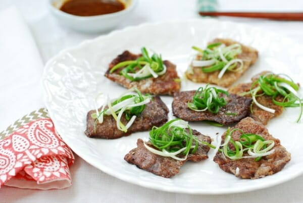 Yukjeon (Pan-fried Battered Beef) - Korean Bapsang