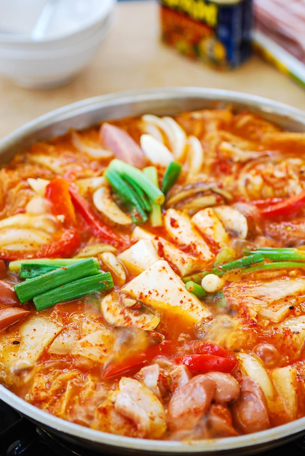 Budaae Jjigae (Army Stew) Recipe - Korean Bapsang