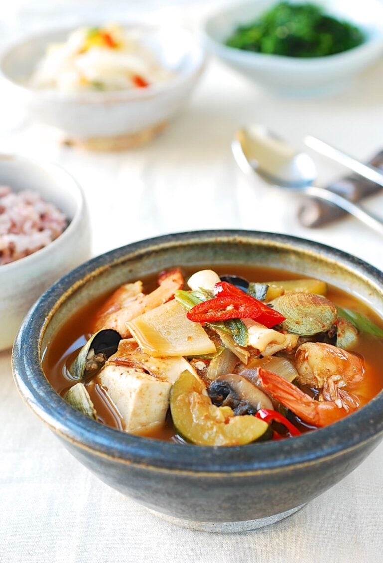 Seafood Doenjang Jjigae - Korean Bapsang