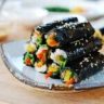 Mini Gimbap or Kimbap (Mayak Kimbap) - Korean Bapsang