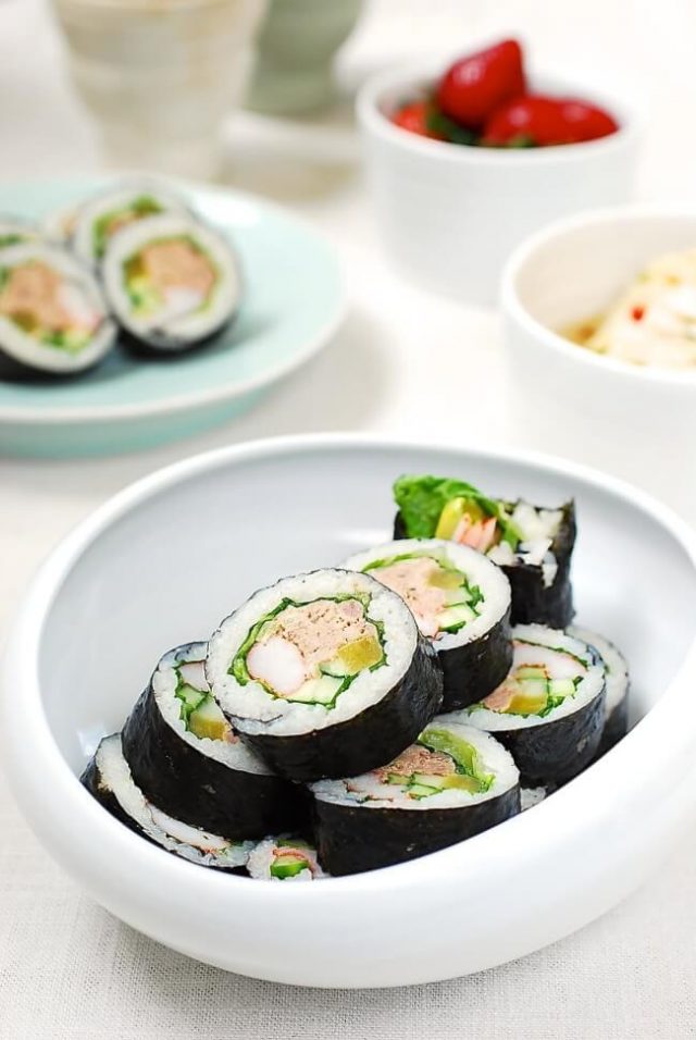Tuna Gimbap - Korean Bapsang