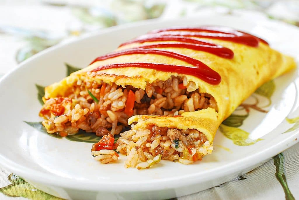 Omurice (Omelette Rice) - Korean Bapsang