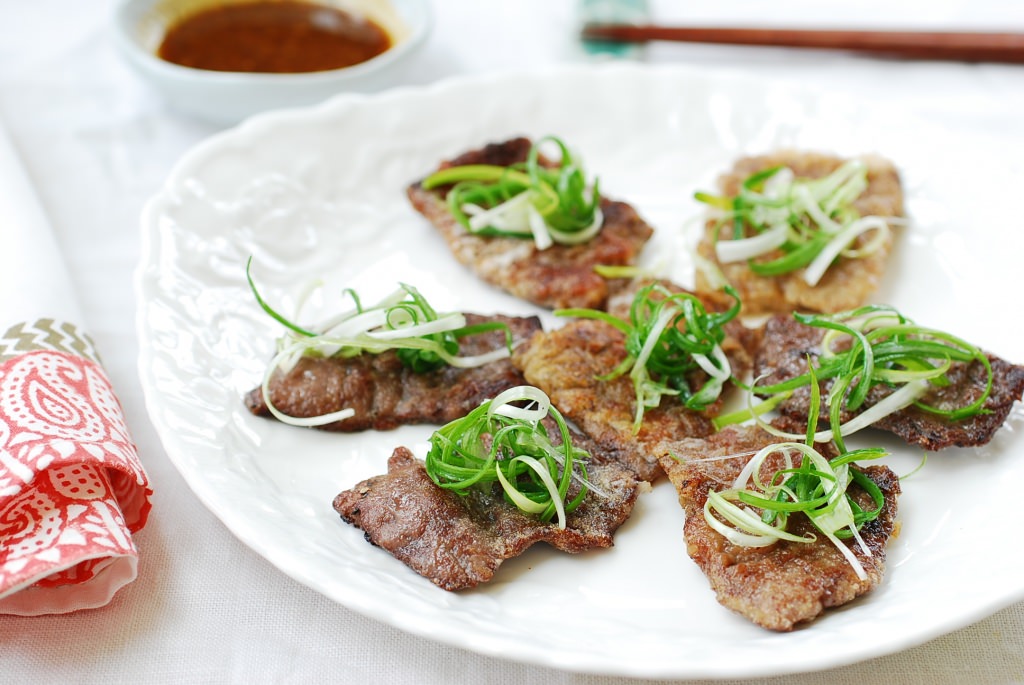Yukjeon (Pan-fried Battered Beef) - Korean Bapsang