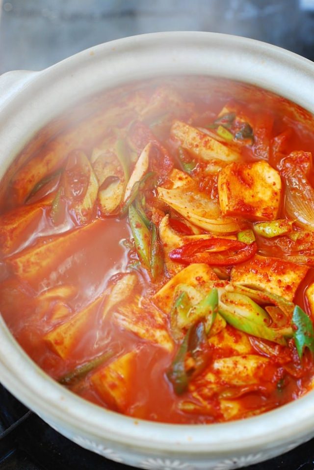 Spicy Braised Tofu (Dubu Jorim) - Korean Bapsang
