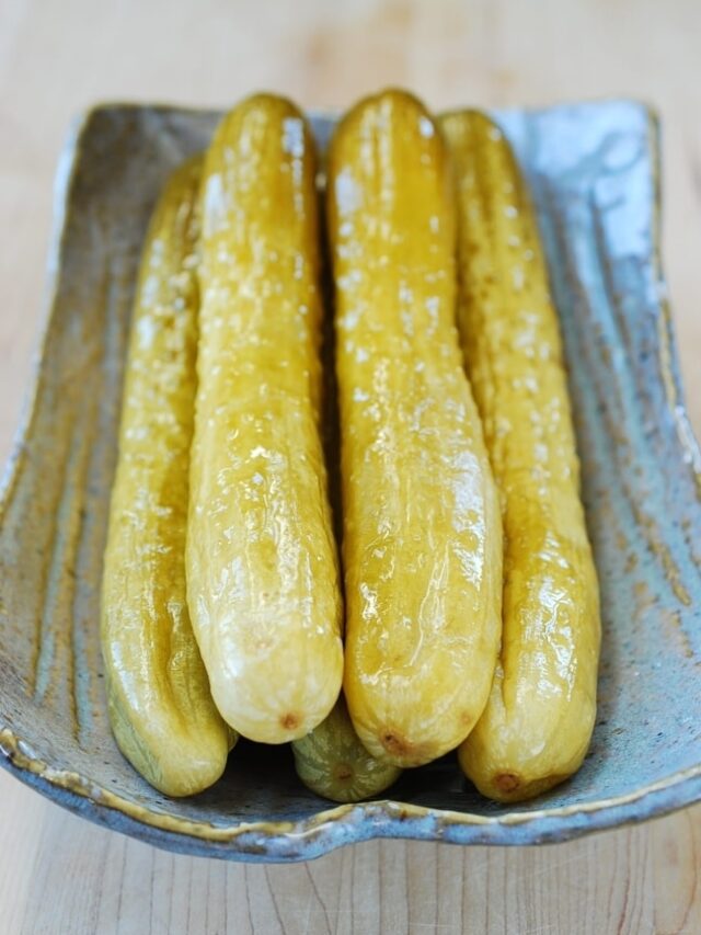 Easy Korean Pickled Cucumbers - Korean Bapsang
