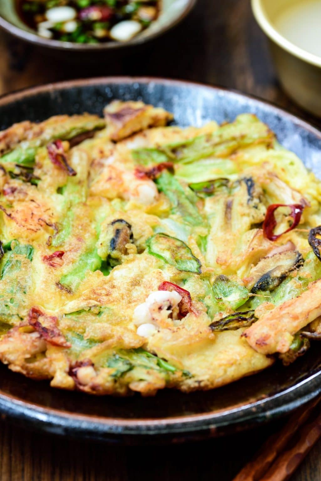 Haemul Pajeon (Seafood Scallion Pancake) - Korean Bapsang