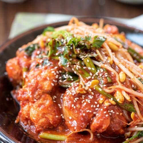 Agujjim (Spicy Braised Monkfish) - Korean Bapsang