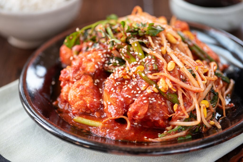 Agujjim (Spicy Braised Monkfish) - Korean Bapsang