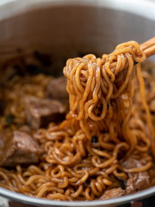 Jjapaguri with Steak - Korean Bapsang