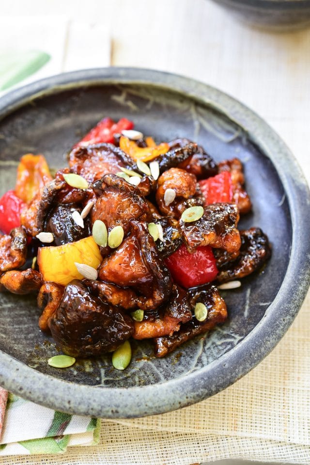Beoseot Gangjeong (Sweet Crispy Mushrooms) - Korean Bapsang