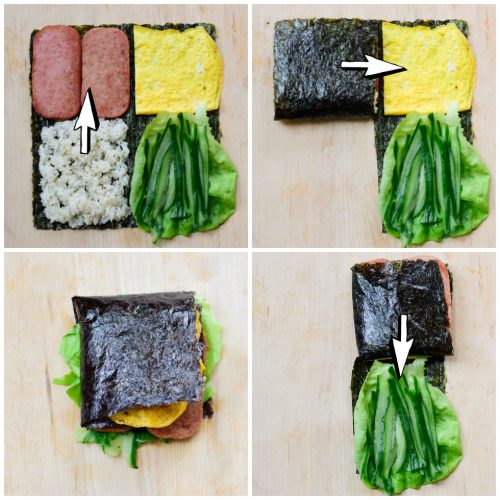 Folded Kimbap (or Gimbap) - Korean Bapsang