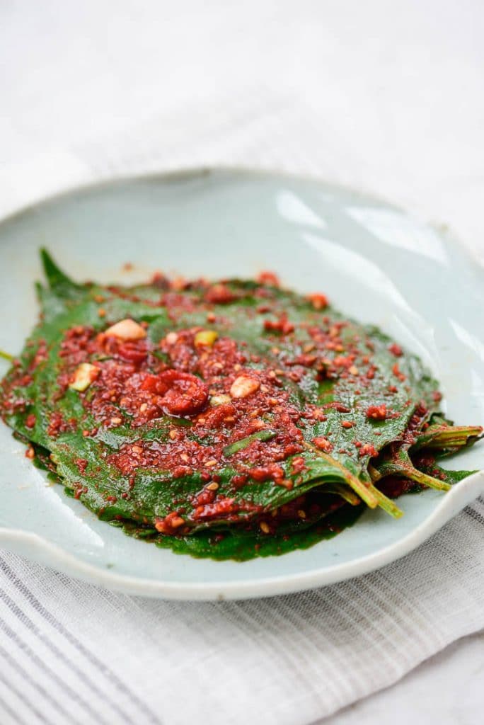 Kkaennip Kimchi (Perilla Kimchi) - Korean Bapsang