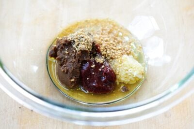 Korean green chili peppers seasoned with doenjang- Korean Bapsang